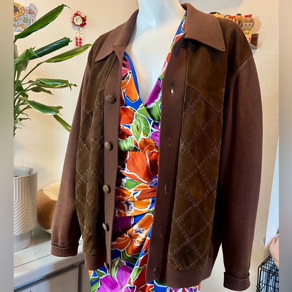 BR Westerns | Jackets & Coats | Brown Suede And Wool Vintage Cowboy ...